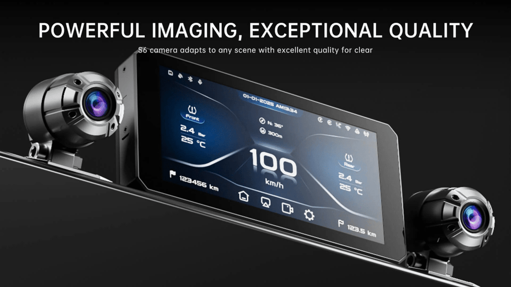 CarPlay & Android Auto Motorcycle Monitor with Integrated Dashcam ...